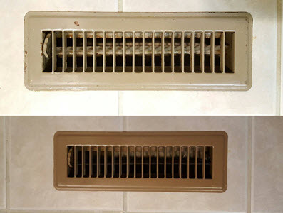 How To Easily Transform Old Floor Vents To Brand New
