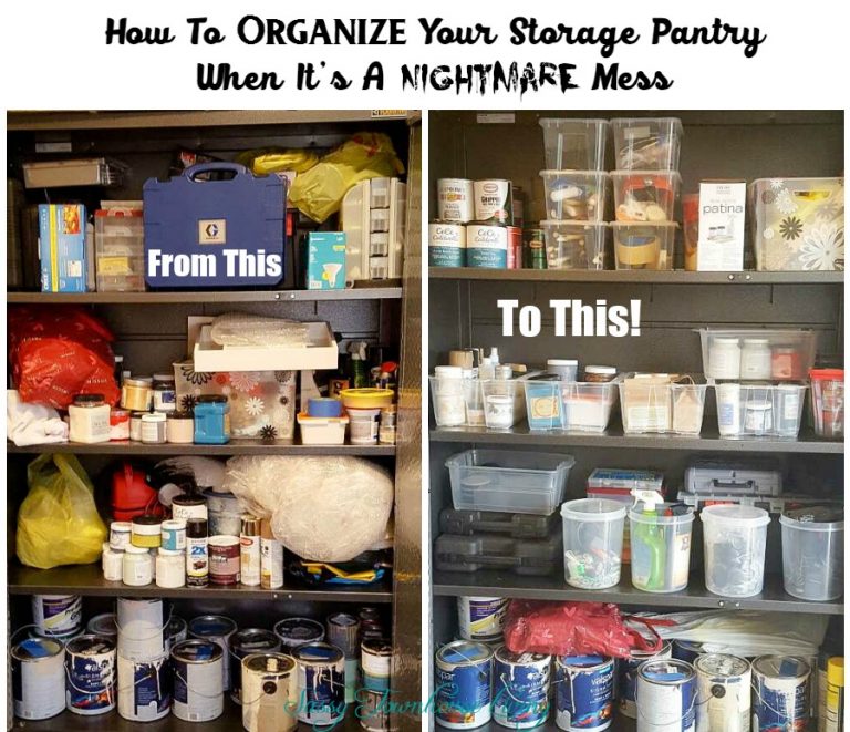 How To Organize Your Storage Pantry When It's A Nightmare Mess