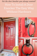 How To Install A Door Knocker The Easy Way Without Hardware