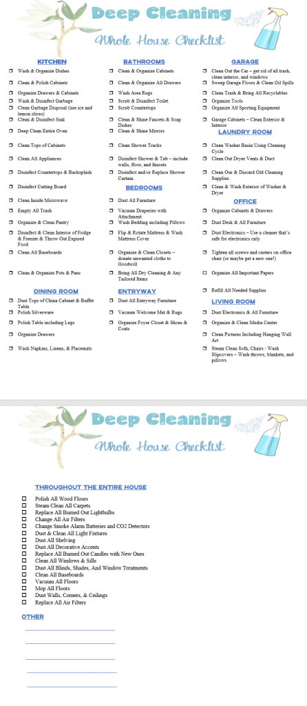 My Best Deep Cleaning Advice And An Awesome Checklist Freebie