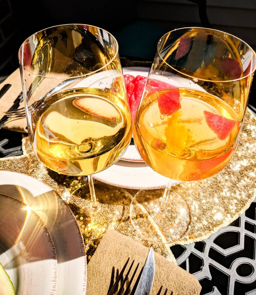 Two Wine Glasses, Two of Us Together, Equals Today And Always