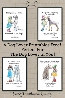 4 Dog Lover Printables Free! Perfect For The Dog Lover In You!