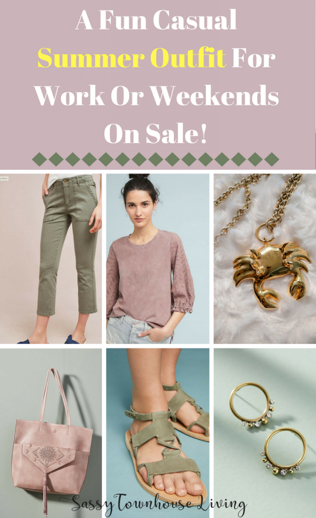 A Fun Casual Summer Outfit For Work Or Weekends On Sale!