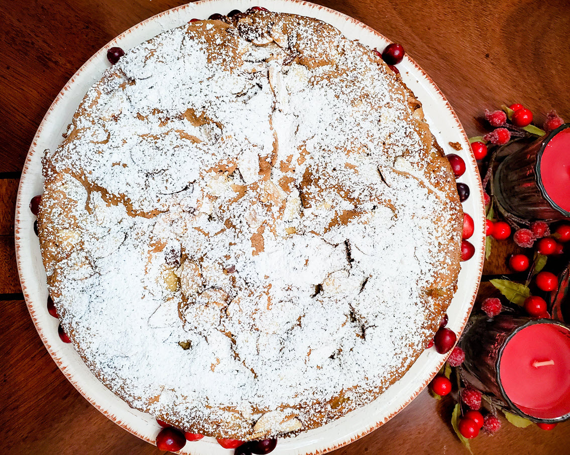 Apple, Cranberry, Almond Cake Recipe - Easy, Moist, And Delicious