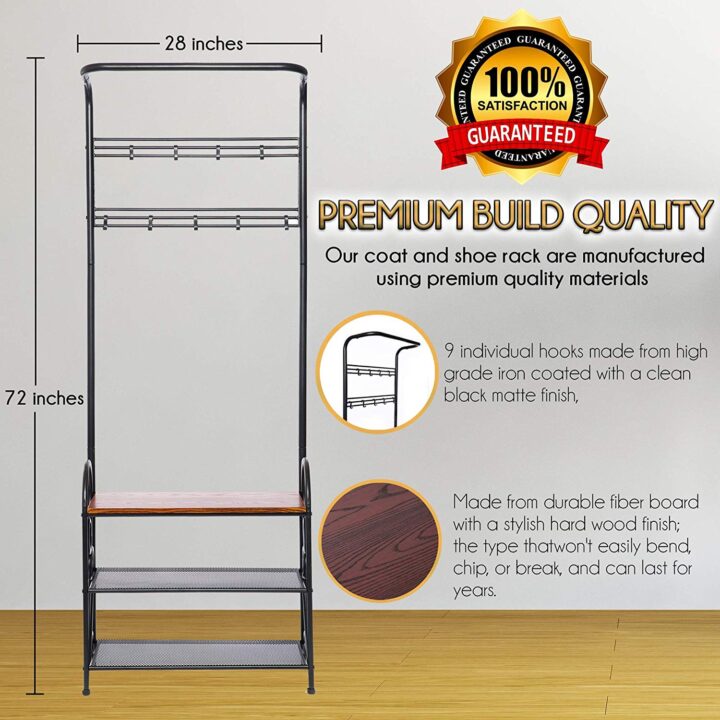 This Stylish Shoe And Coat Rack Bench Perfectly Organized My Entryway