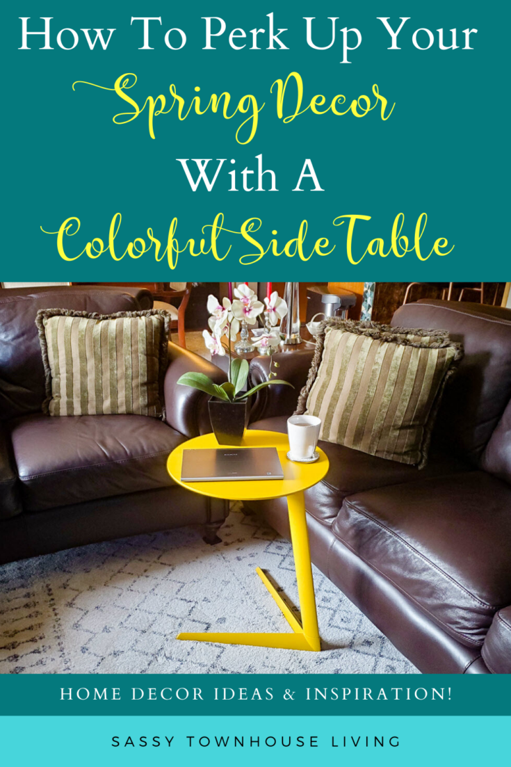 How To Perk Up Your Spring Decor With A Colorful Side Table