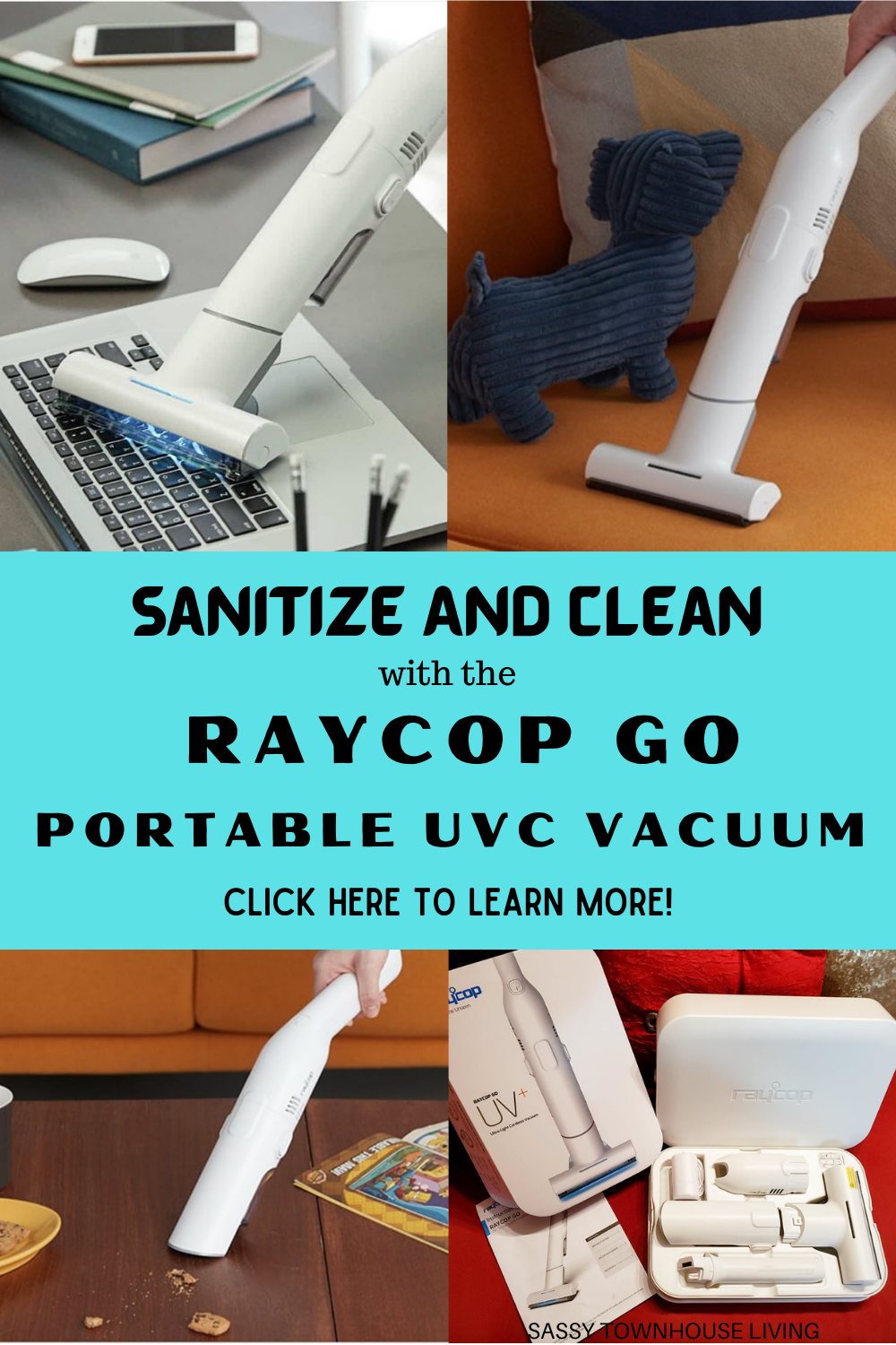 Sanitize And Clean With Raycop Go Portable UVC Vacuum